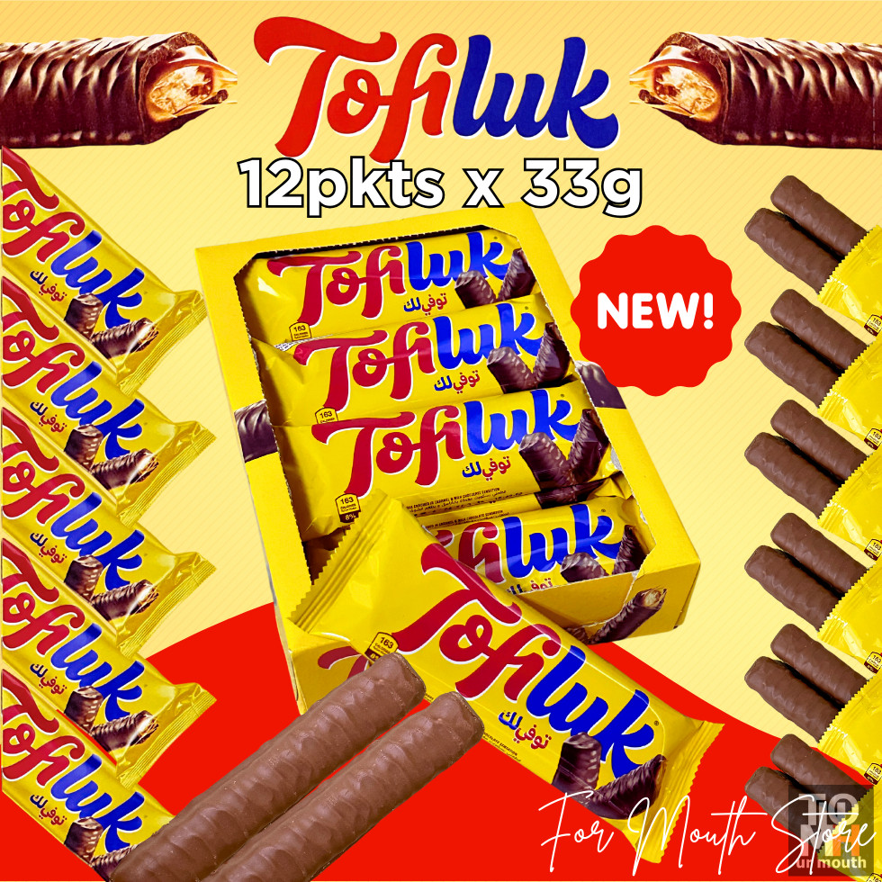 (33g x 12pkts) Tofiluk Caramel Crunch Chocolate Bar Crunchy Tofiluk ...