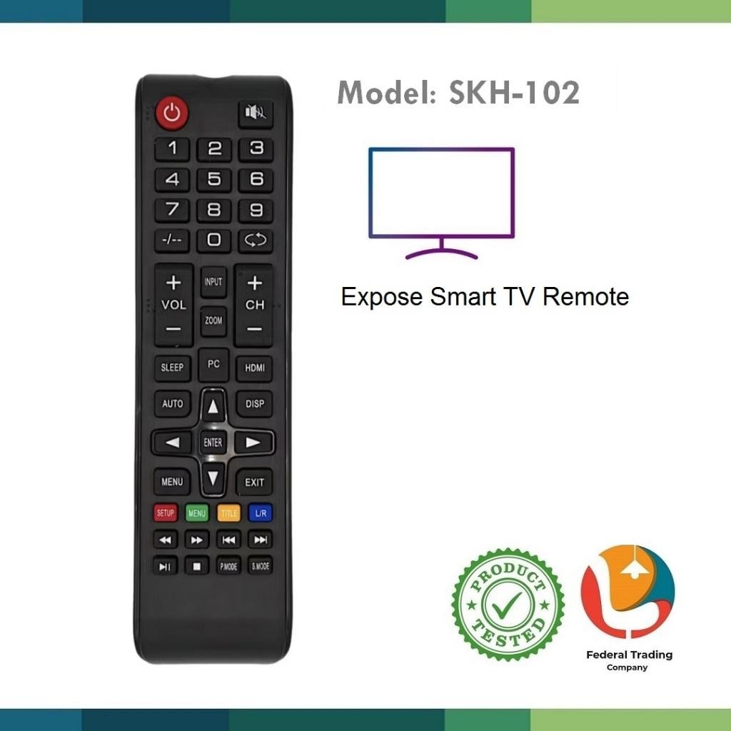 Multi Brand Expose Smart LED TV Remote Control SKH-102 Remote TV Multi ...