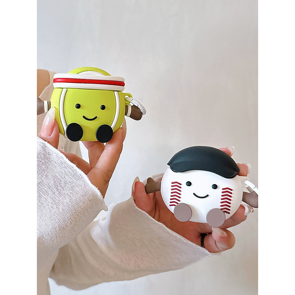 Jellycat Baseball Tennis Expression for airpods 1 2 3 gen PRO PRO2 gen ...