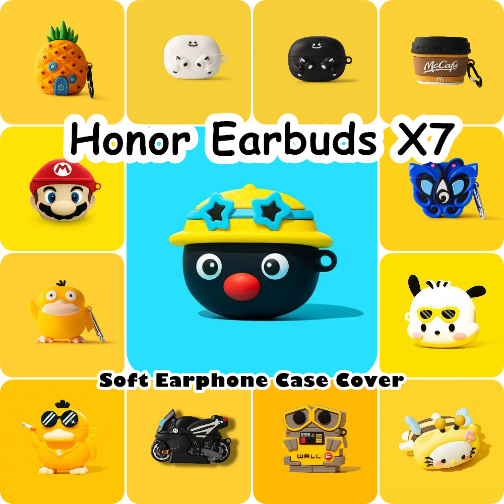 【imamura】For Honor Earbuds X7 Case Cool Tide Cartoon Soft Silicone ...