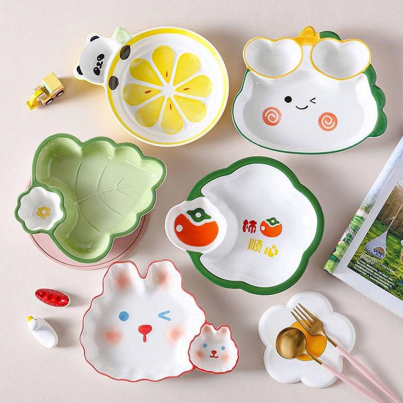 Insta-style plate Ceramic plate Ceramic home plate Dumpling plate Steak ...
