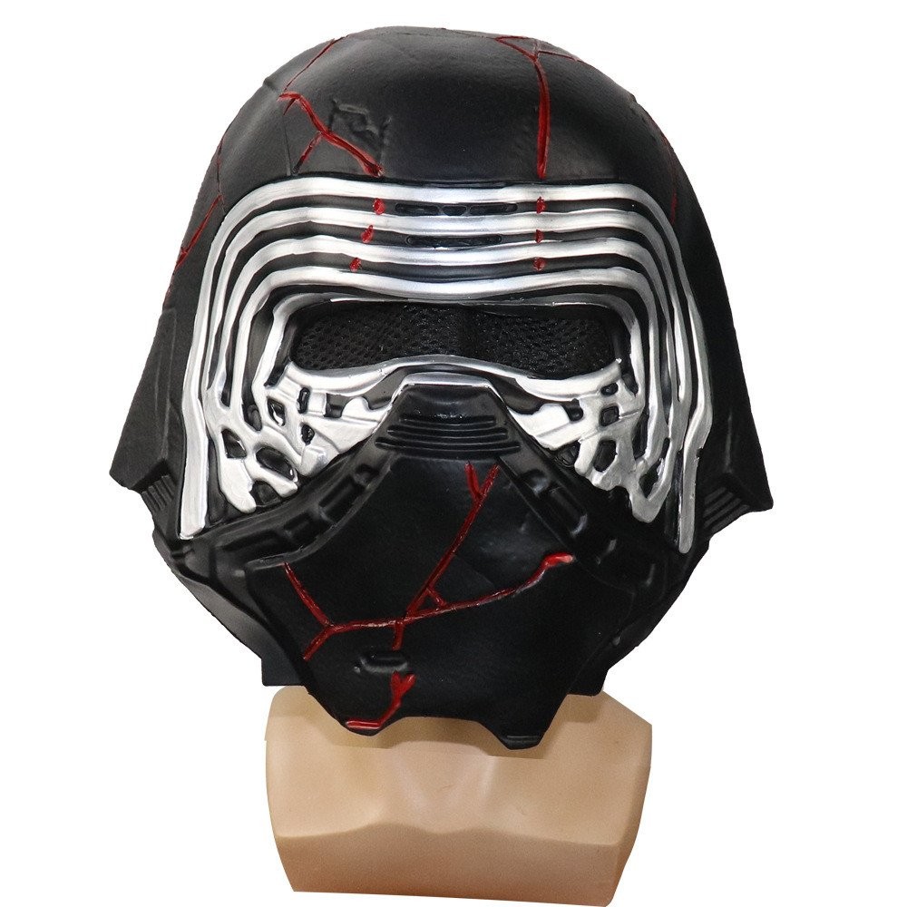 Star Wars 9 Skywalker Rise Prop Kylo Ren Black Samurai Kelolen Helmet ...