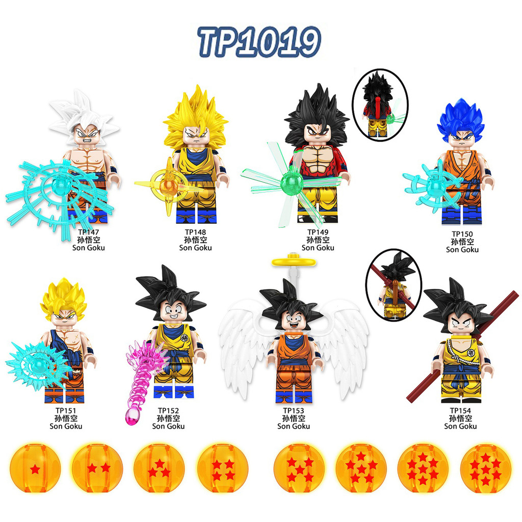 Dragon Ball Building Blocks Figures Toy Son Goku Saiyan Series ...