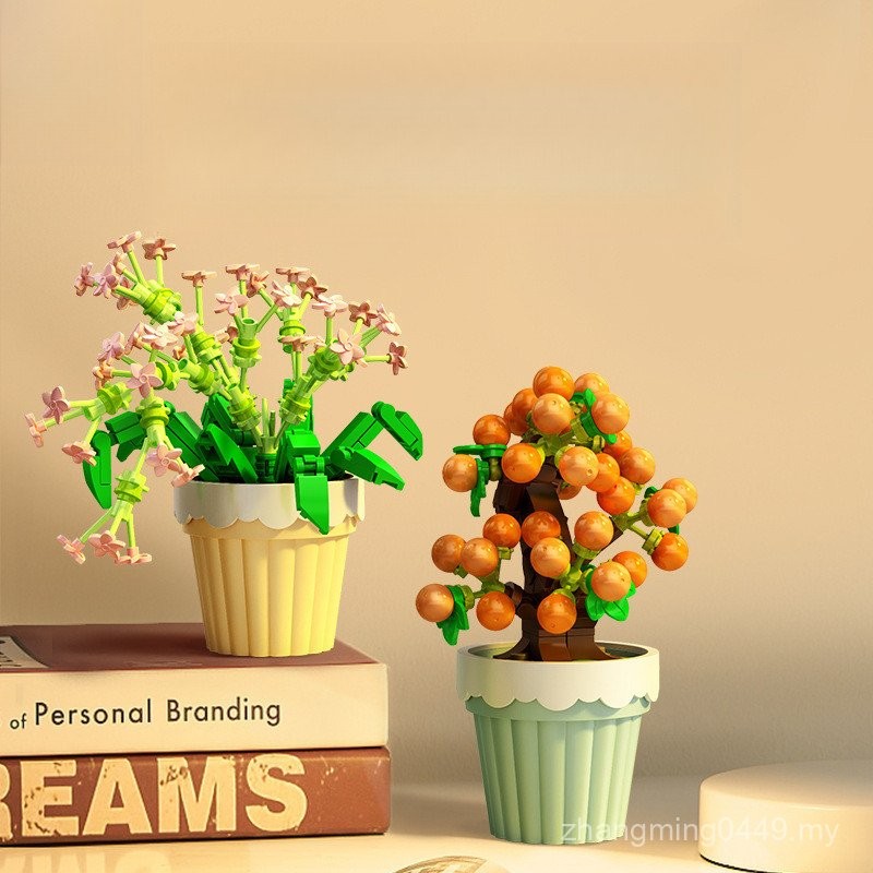 Blok bangunan bunga sepadan dengan Lego mencerdaskan otak kanak-kanak ...