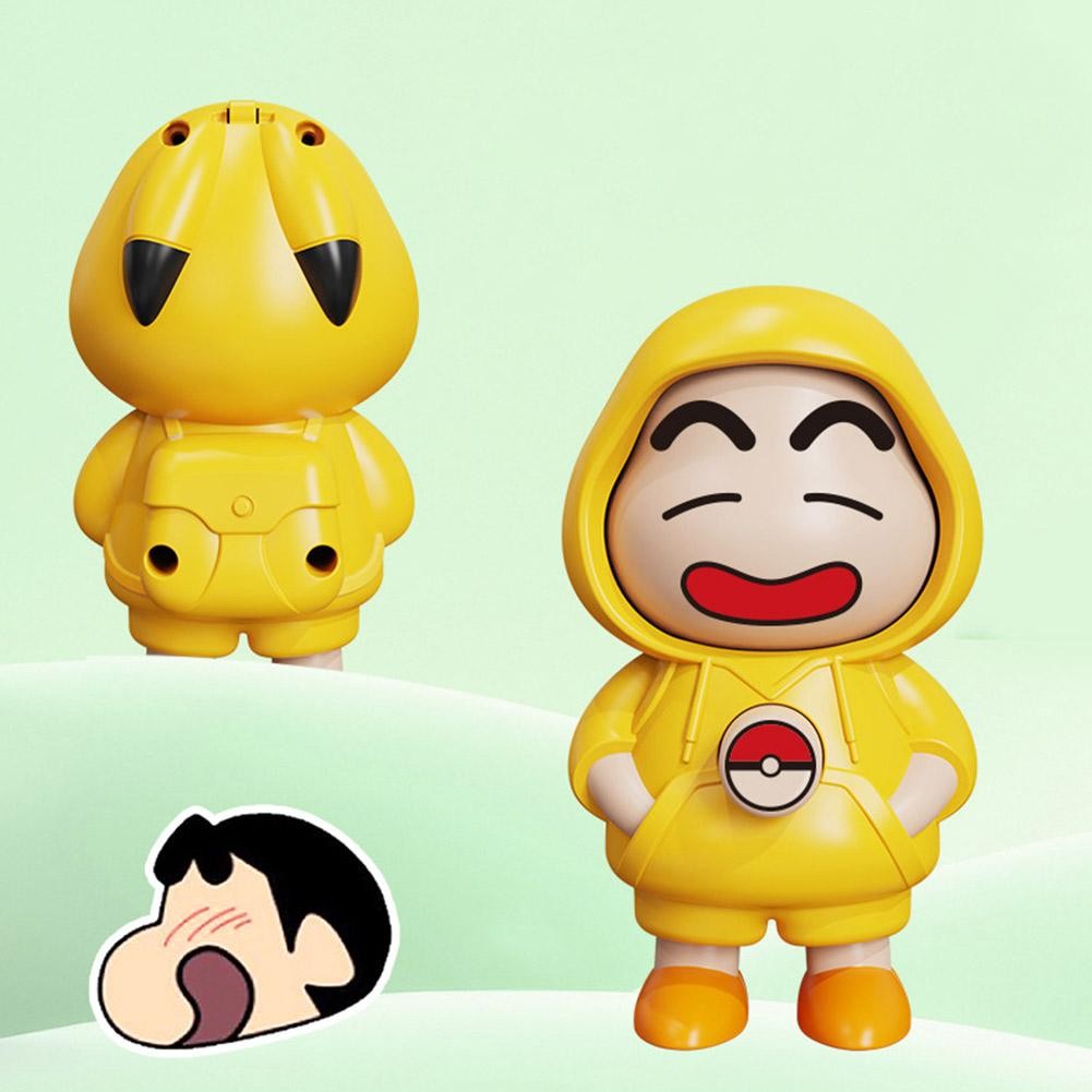 Crayon Shin-chan Face-changing Doll Keychain Toy Press To Change Face ...