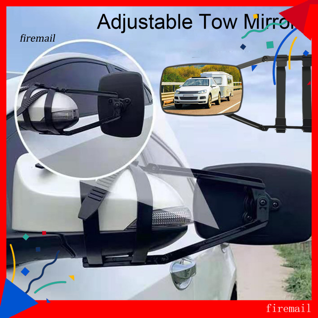 [FM] Swivel Arm Tow Mirror Adjustable Tow Mirror Universal Clip-on ...