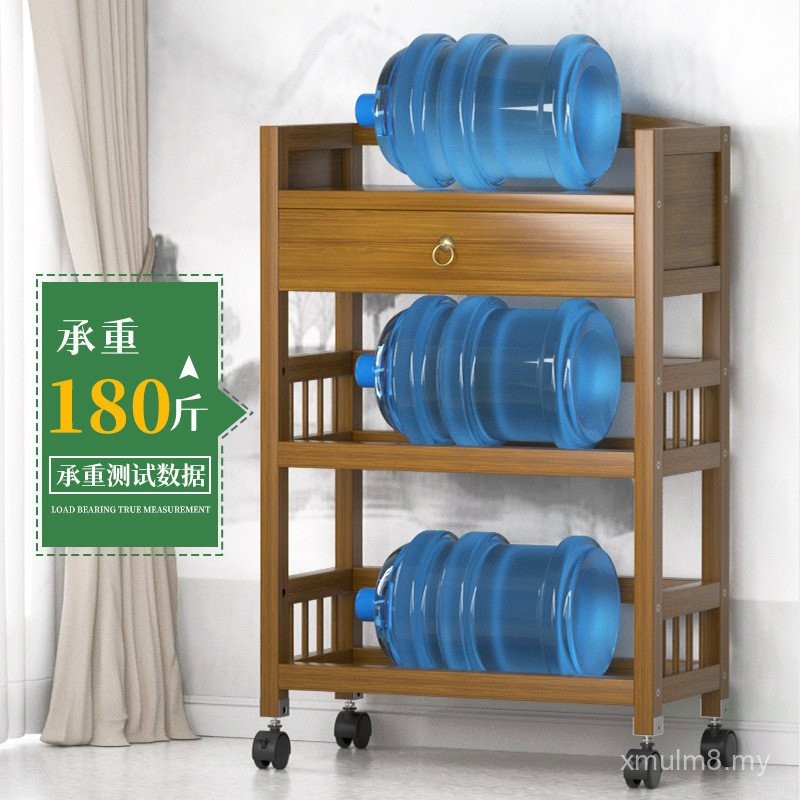 Movable Bookshelf Office Living Room Back Wall Shelf Bookcase with ...