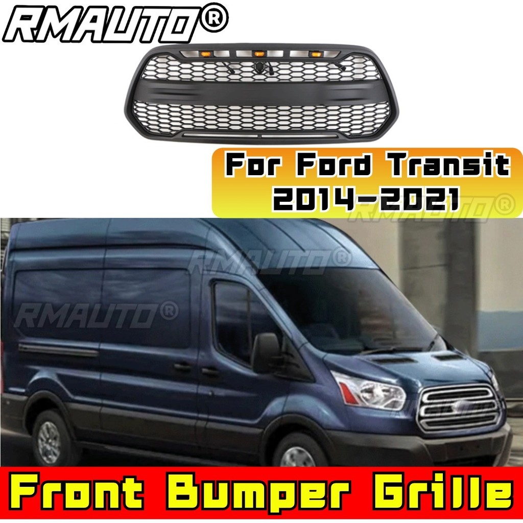 For Transit Bumper Grill Car Front Bumper Racing Grille Grillg Body Kit ...