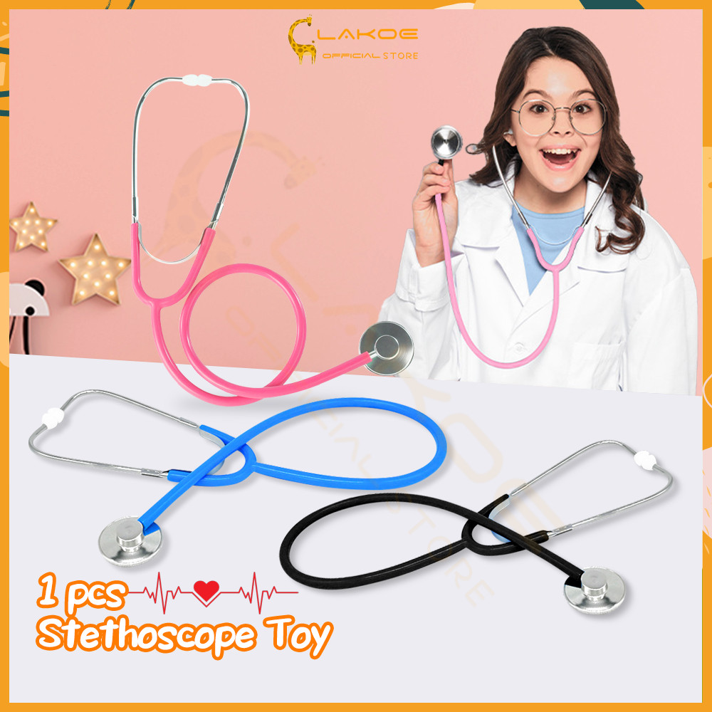 LAKOE Pretend Play Kids Stethoscope Can Hear Heart Beat Simulation ...