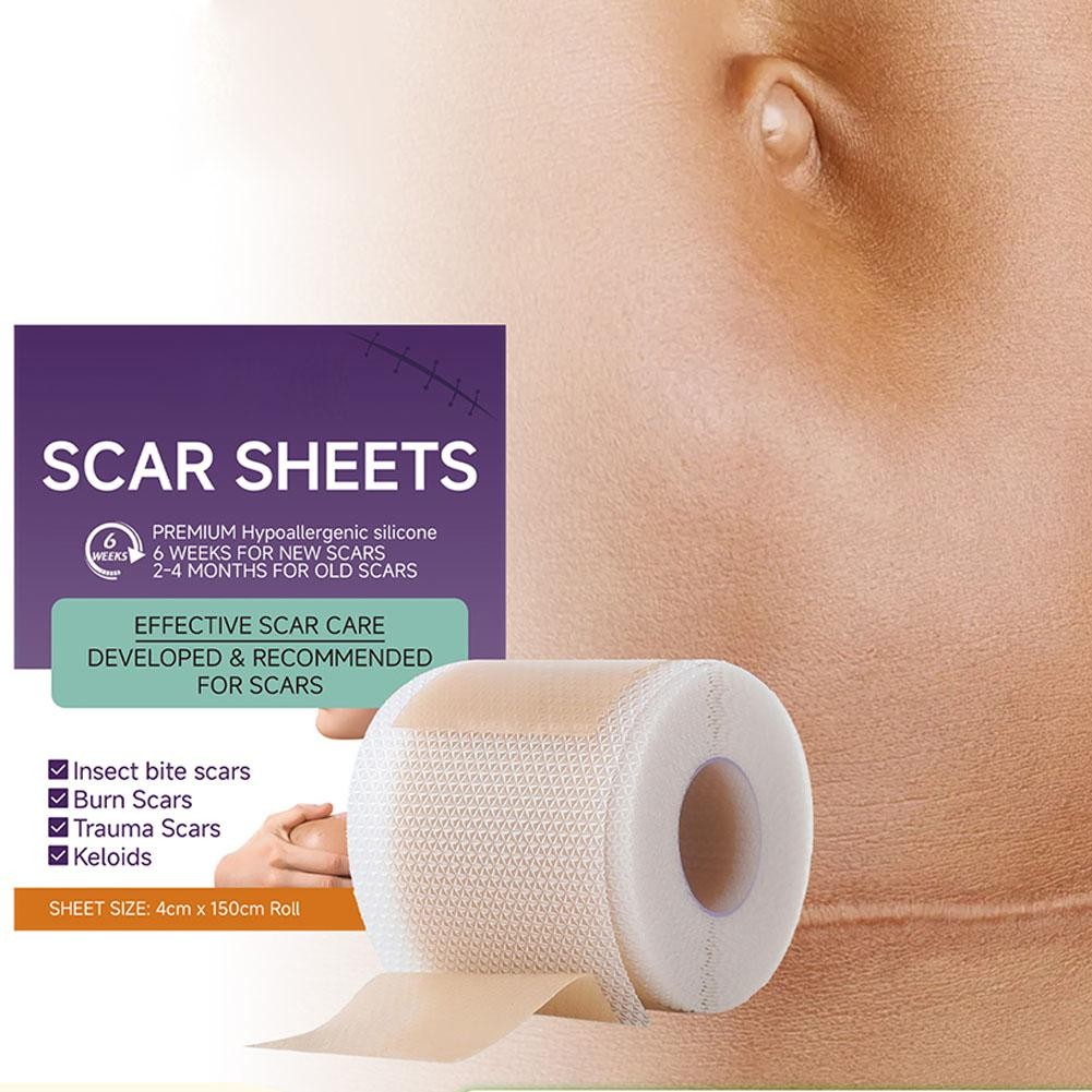 Silicone Scar Sheets Scar Scar Removal Treatment Stretch Marks Acne ...
