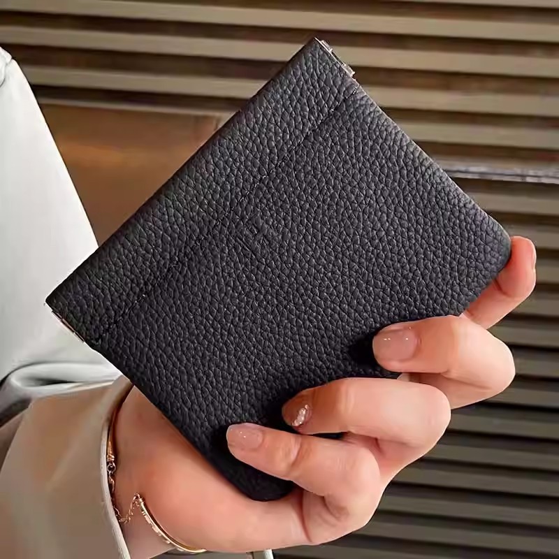 New Style Cowhide Mini Wallet: High-Value Lipstick Storage Bag Shrapnel ...