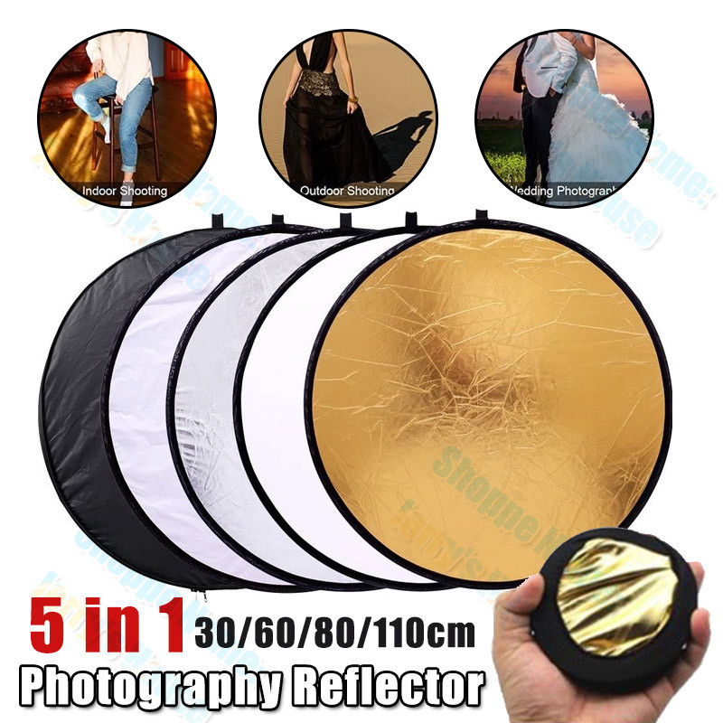 110cm Photography Reflector 5 in 1 Collapsible Light Reflector ...
