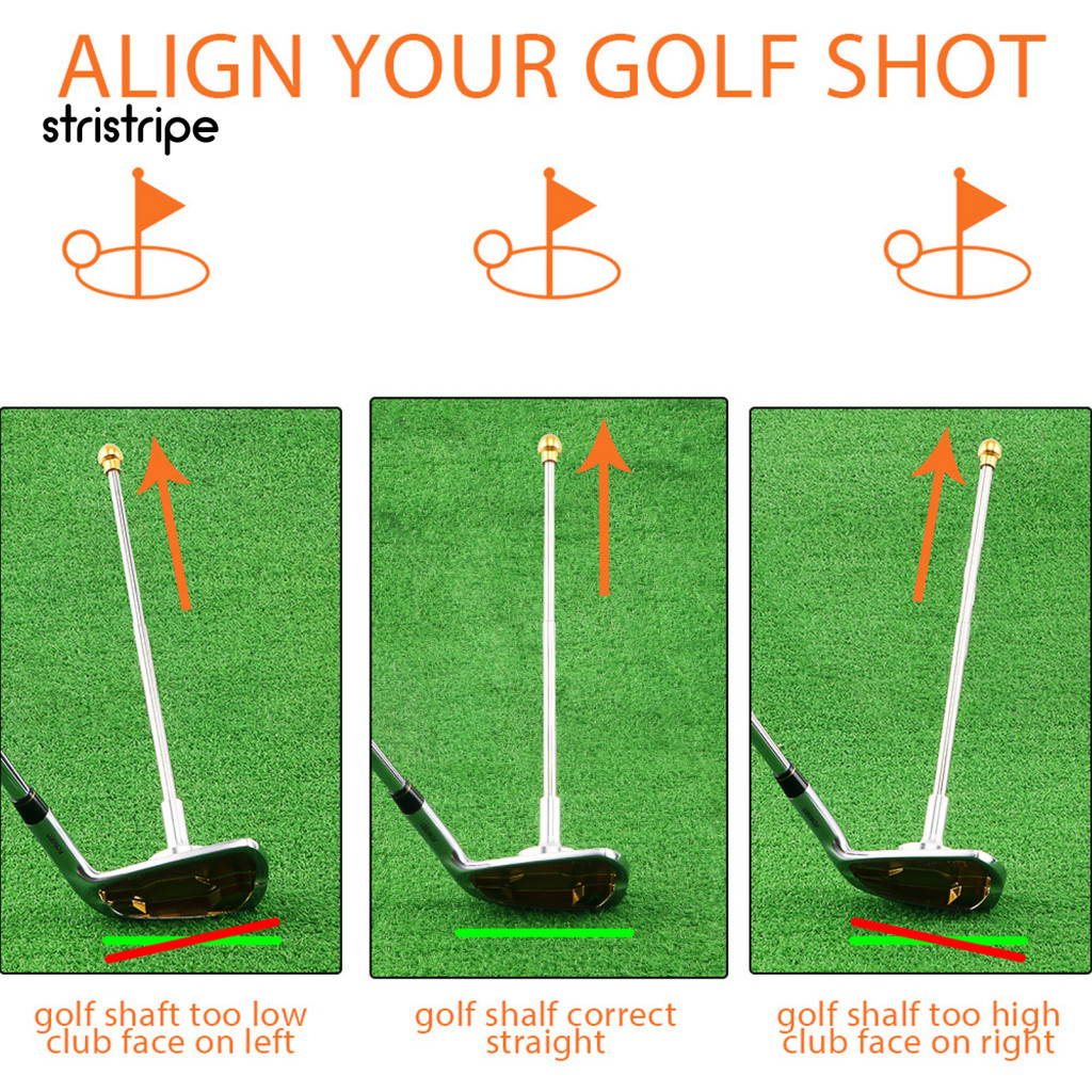 Retractable Golf Alignment Stick Magnetic Golf Swing Aid 2 Section ...