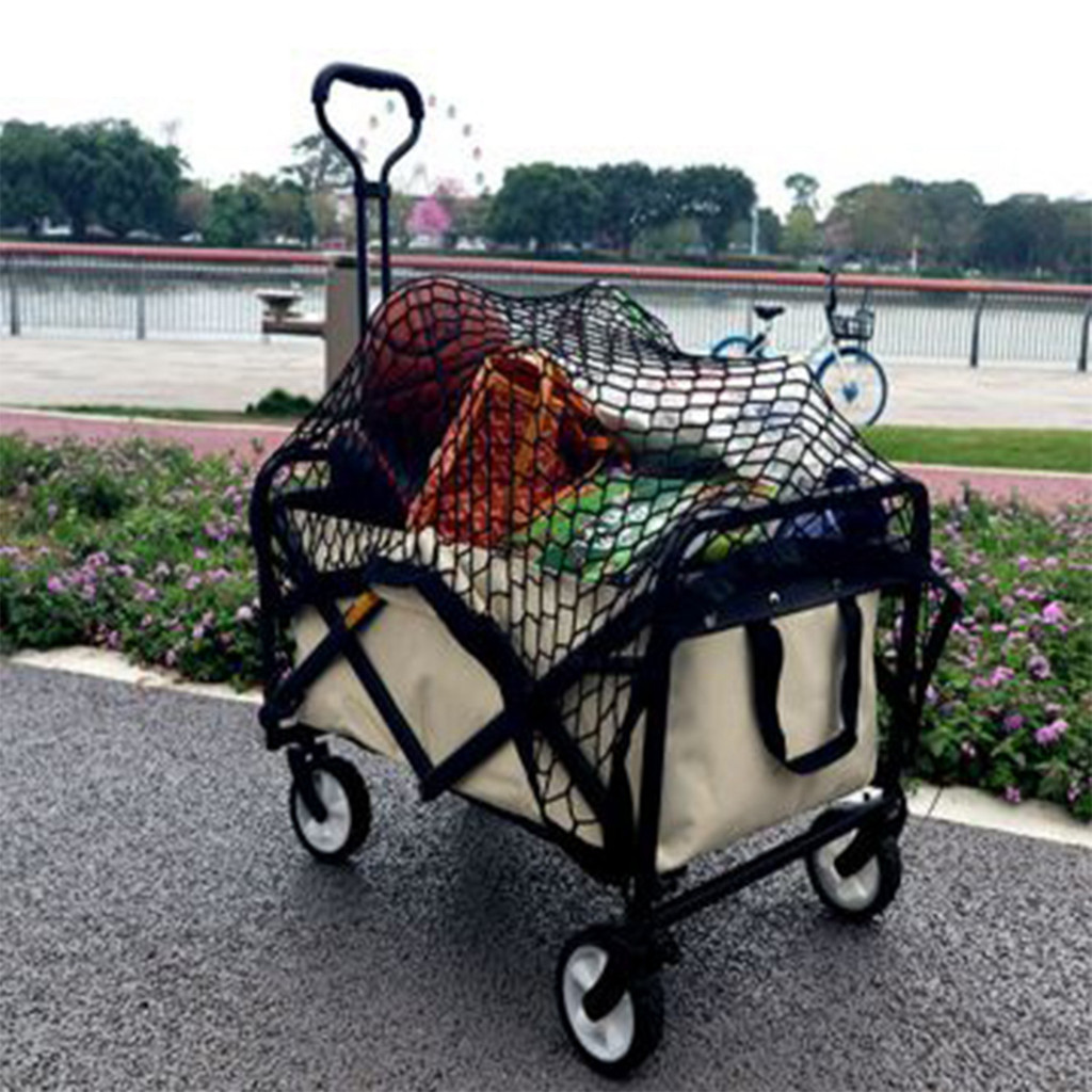 1pc Utility Wagon Net, Mesh Storage Organizer with Hooks, Elastic Net ...