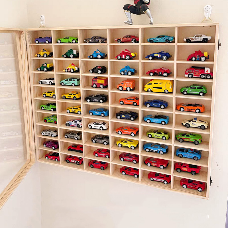1: 64 Small Air Car Storage Wall-Mounted Display Stand Hot Wheels ...