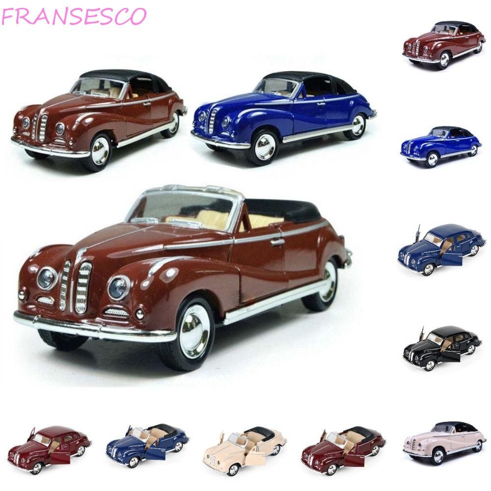 FRANCESCO 1/32 Vintage Convertible Car, Alloy Pull Back Retro ...
