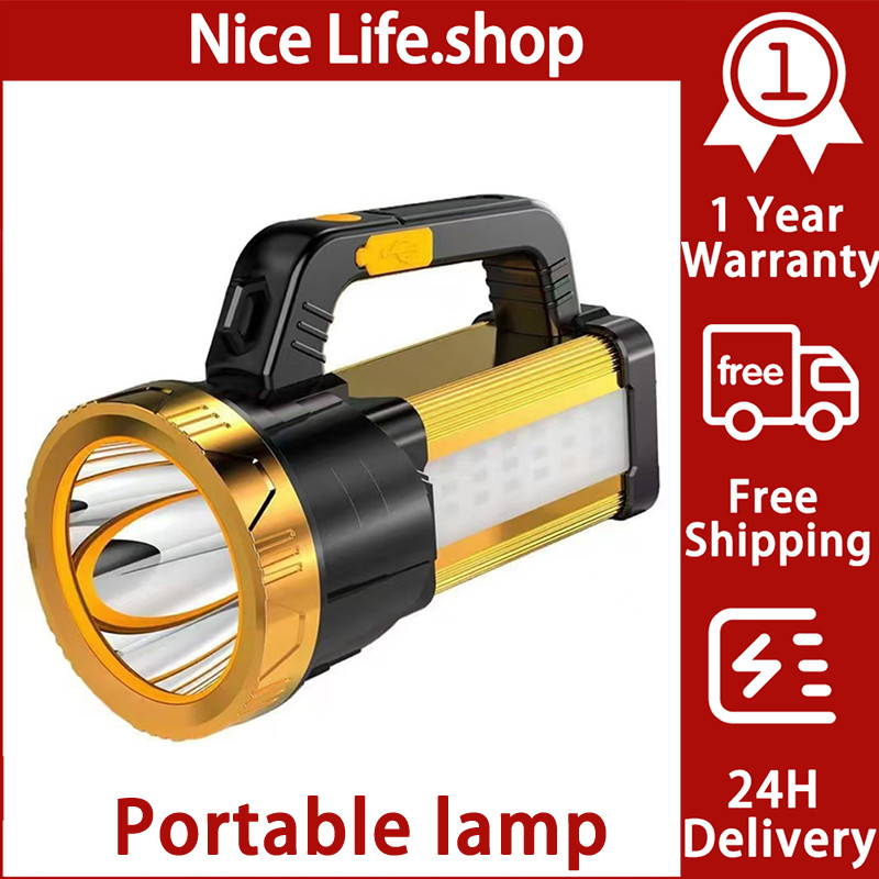(1 year warranty) LED Wick + Side Lamp IPX7 Waterproof Searchlight ...