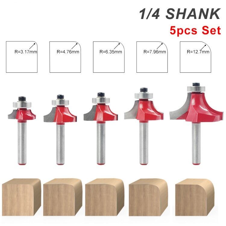 [Flash Shipping]Corner Round Over Router Bit 1/4Shank 圆角铣刀 Sen Thor ...