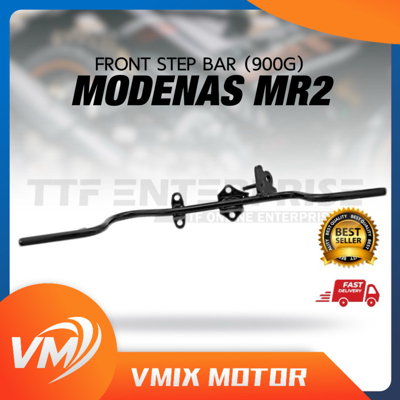 MODENAS MR2 FRONT STEP BAR (900G) STAND DEPAN PEMIJAK KAKI DEPAN BESI ...