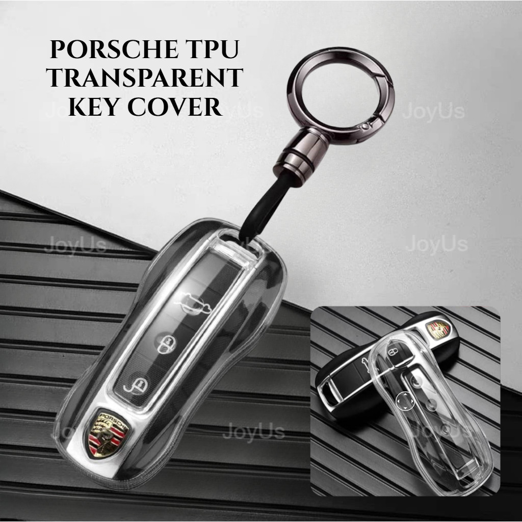 Porsche Cayenne Macan Taycan Panamera Porsche 911 718 Premium Quality TPU Transparent Key Cover ...