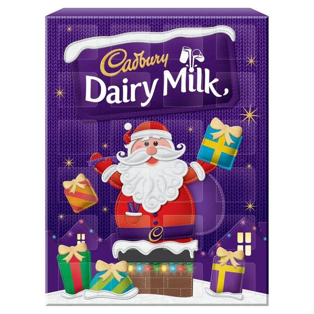 Cadbury Dairy Milk Chocolate Advent Calendar 90g/ Cadbury Santa ...