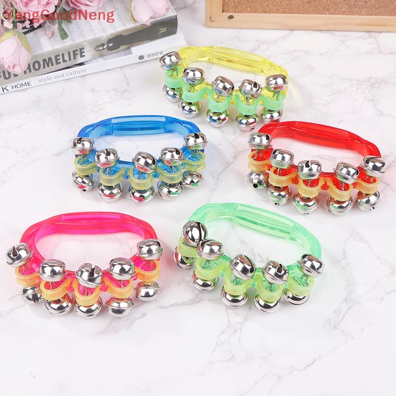 (YGN) Double Row Metal Jingles Hand Held Percussion Half-Moon ...