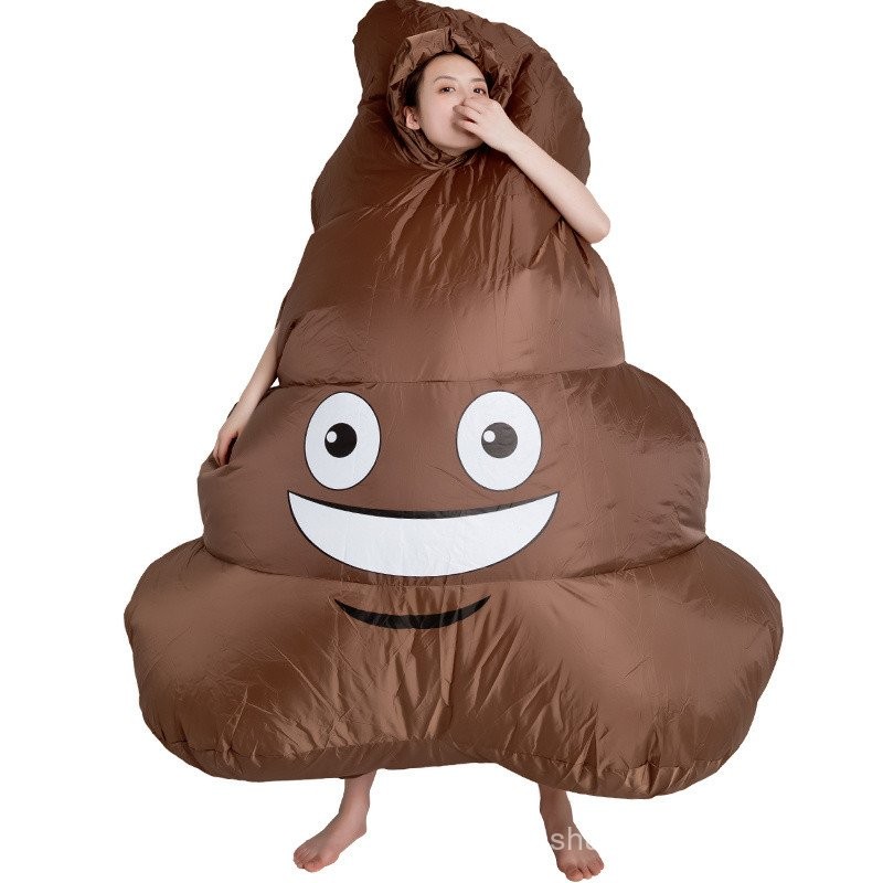 [USB Fan] Party Party Funny Atmosphere Costume Adult Funny Poop Clothes ...
