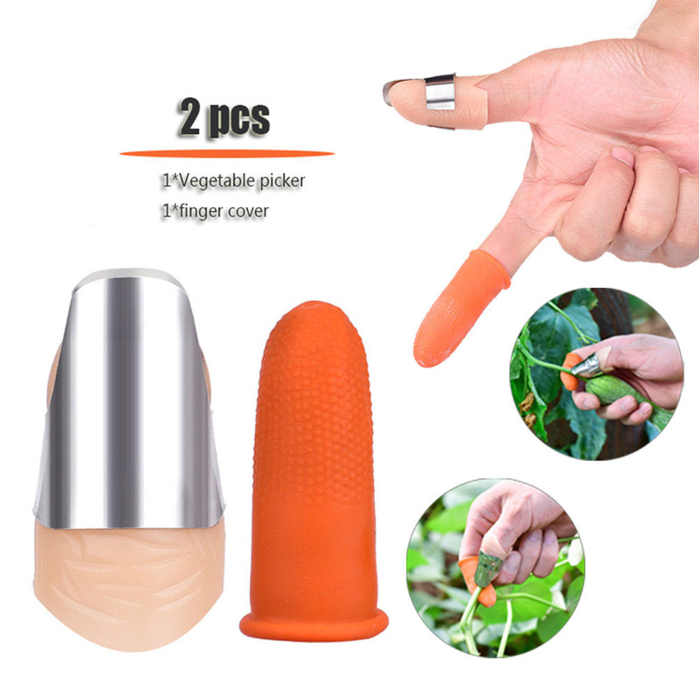 [CSS]Index Finger Cover Harvesting Plant Tool Trim Stainless Steel ...