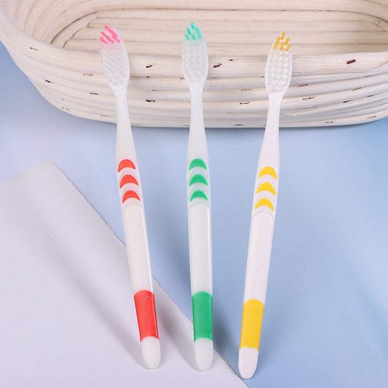 [ndr] 10Pcs/set Packed Soft Bristle Bamboo Charcoal ck Hair Toothbrush Oral Cleaning Tools [MY ...