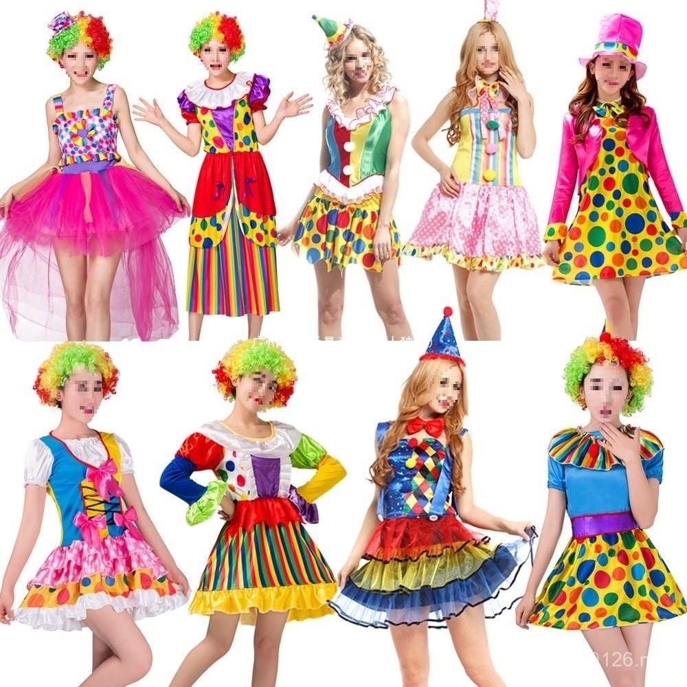 Funny Prom Props Clothes Costume Female Adult Suit Costume Dress Clown ...