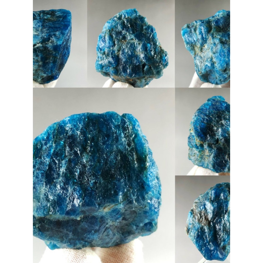 Batu Akik Kristal Asli Batu Kasar Apatit Spesimen Batu Permata Bahan ...