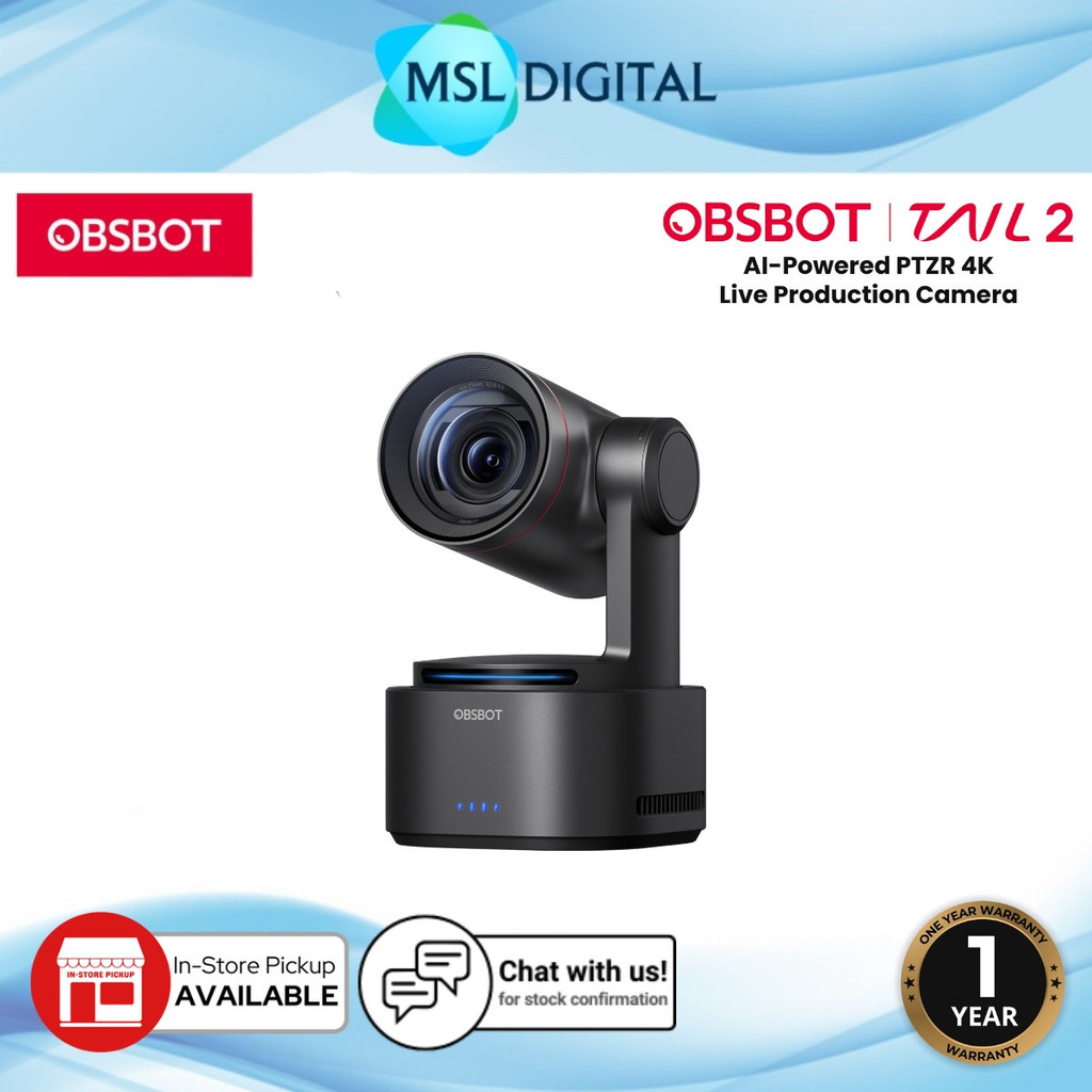 OBSBOT Tail 2 AI-Powered PTZR 4K Live Production Camera | Shopee Malaysia