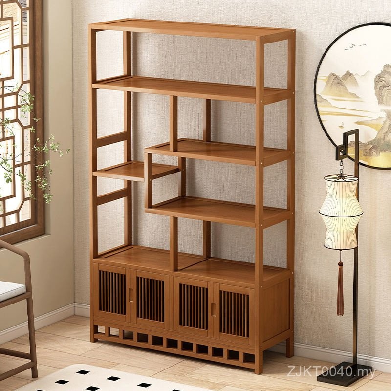 Solid Wood Chinese Partition Rack Tea Set Bogu Rack Shelf Duobaoge Tea ...