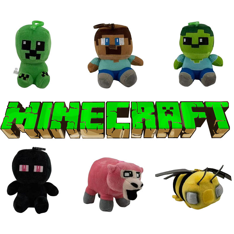 A Minecraft Movie Plush Keychain Minecraft stuffed Toy Enderman Creeper ...