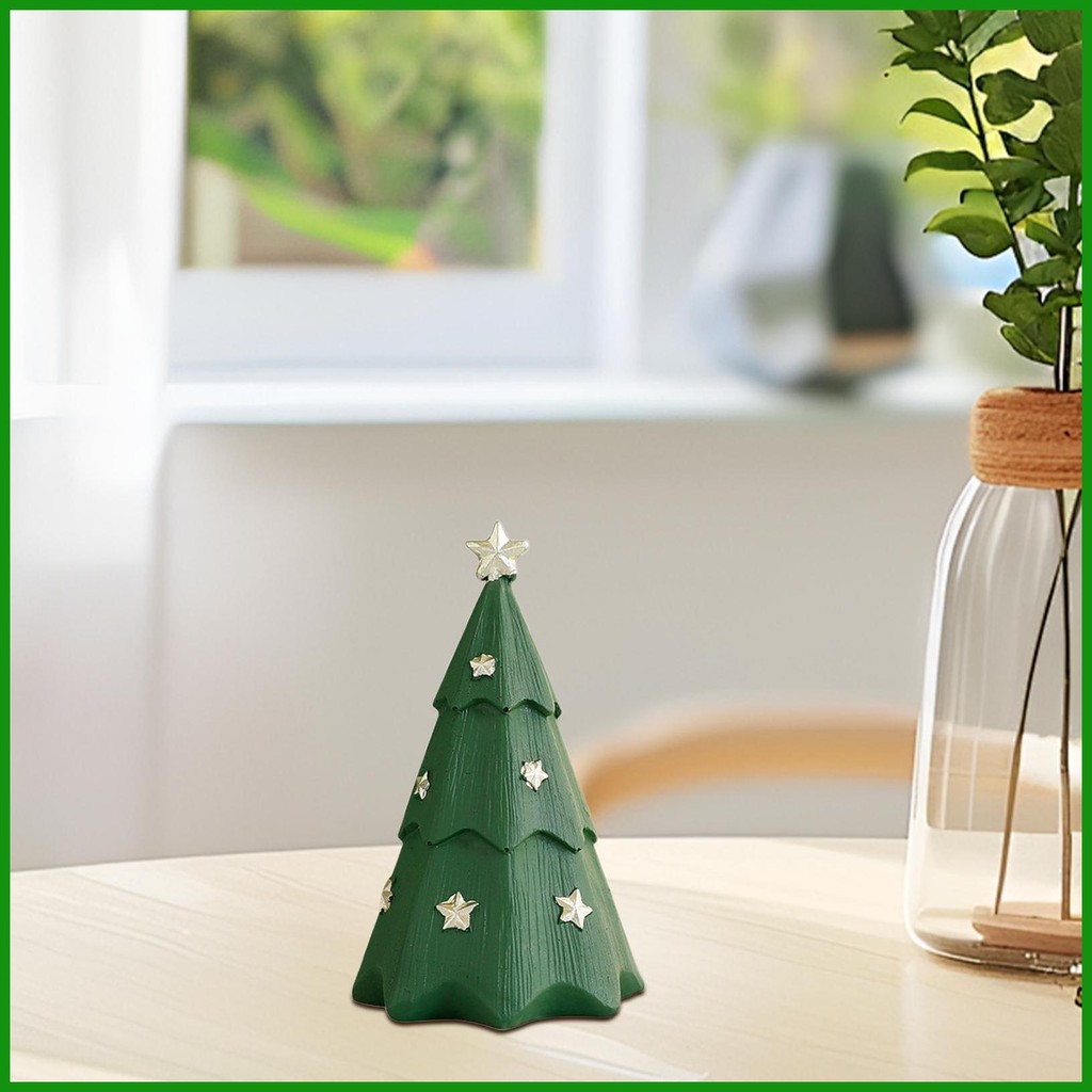 Miniature Christmas Tree Handcraft Christmas Tree Statue Holiday Home ...