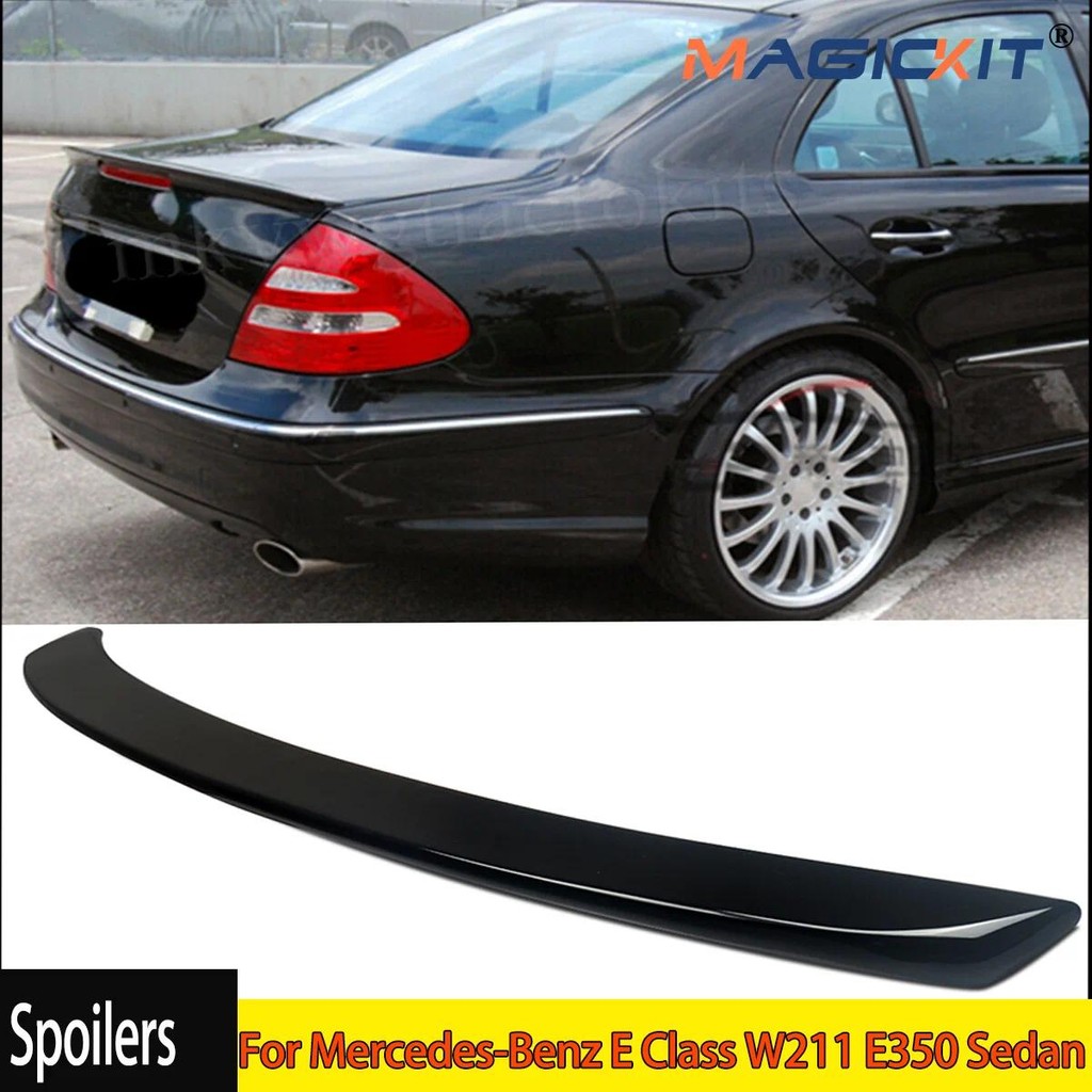 Fit Mercedes Benz W211 E350 Sedan 2003-2009 Gloss Black AMG Style Trunk ...