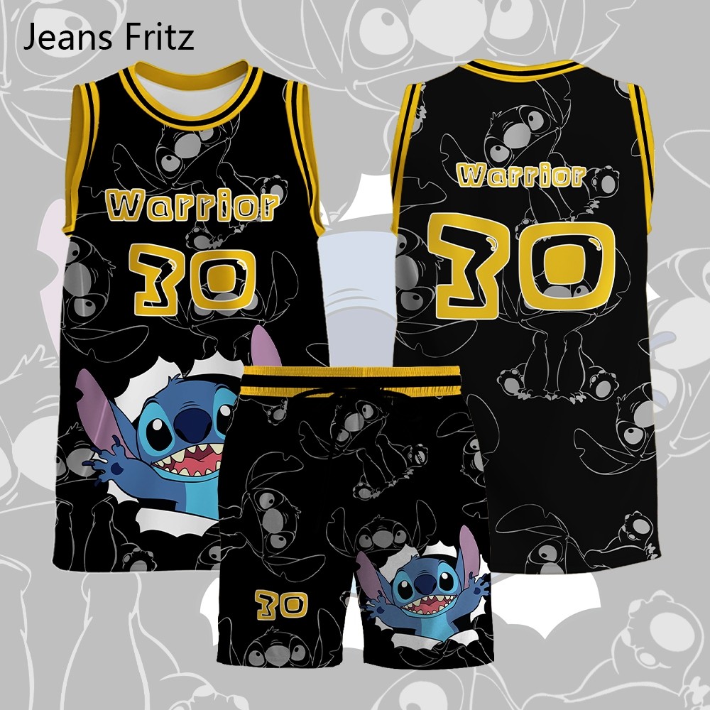 Disney Lilo & Stitch Tracksuit Sleeveless Shirt Shorts Basketball ...