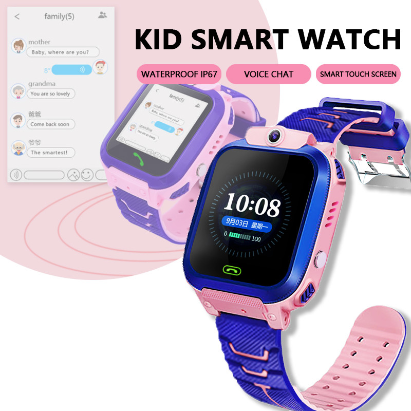 Children's smart watch with voice chat, waterproof touch screen ...