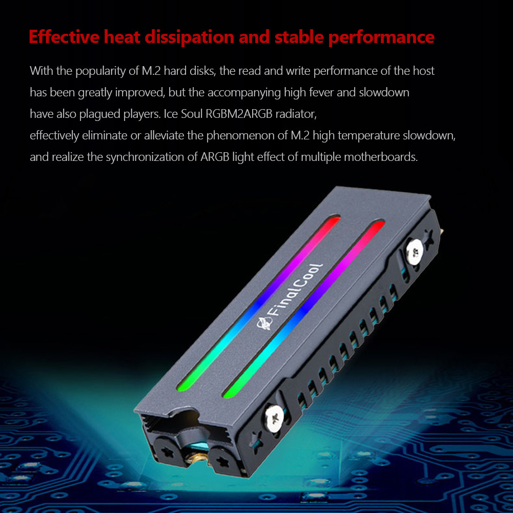 keepdreaming UK ARGB M.2 2280 NVME SSD Heatsink SSD Cooler SSD Hard ...