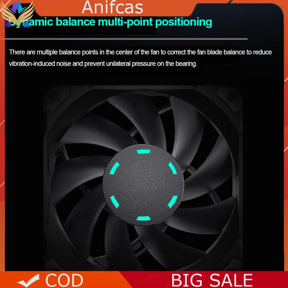 PC Case Fan 4-Pin PWM Cooling Fan Silent CPU Cooler for Computer Cases ...