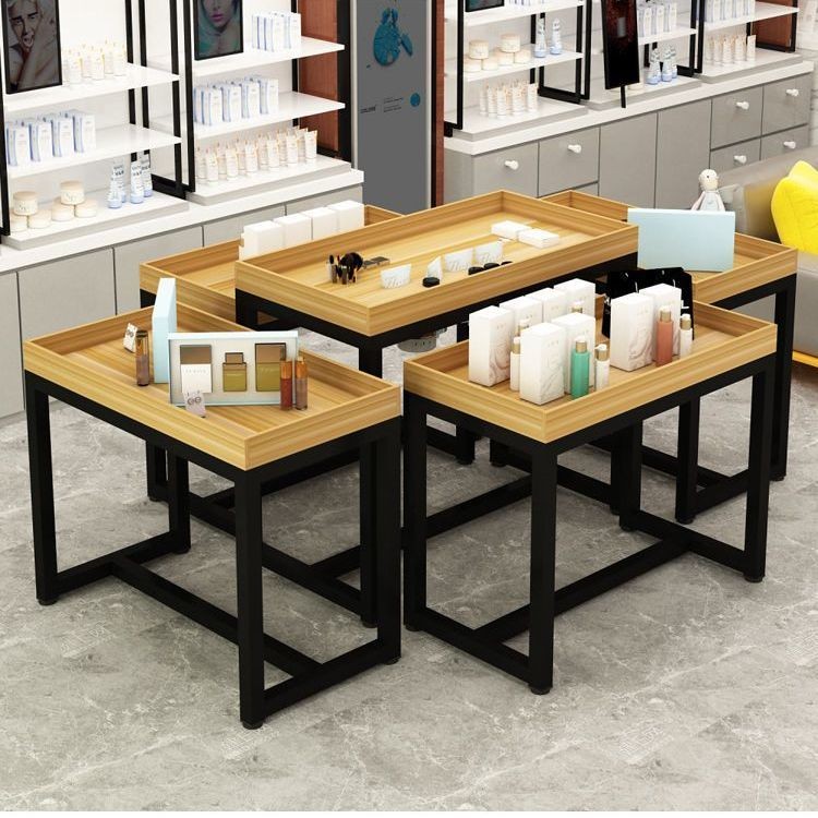 Shopping Mall Processing Stand High-and-Low Layer Table Display Stand ...