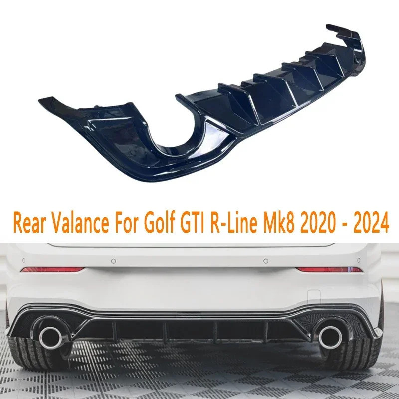 Maxton Style Rear Valance For Volkswagen Golf GTI Mk8 GTI R-Line 2020 ...
