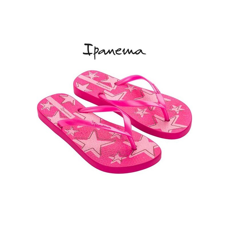 Selipar Ipanema Stars Fem Ladies Flip Flops - Pink/Metallic Pink ...