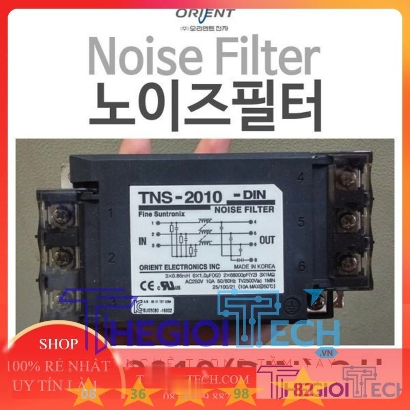 Tns, 250V 10 ->30A 3-phase power supply noise filter, disassemble the ...