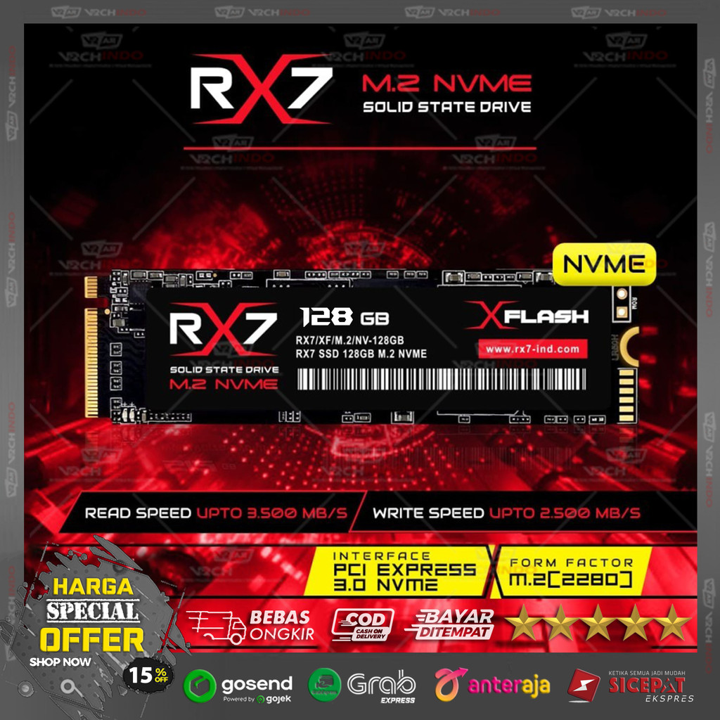 Ssd NVME M.2 RX7 128GB XFlash - SSD NVME M2 RX7 X-Flash 128 GB Gen3 X4 ...