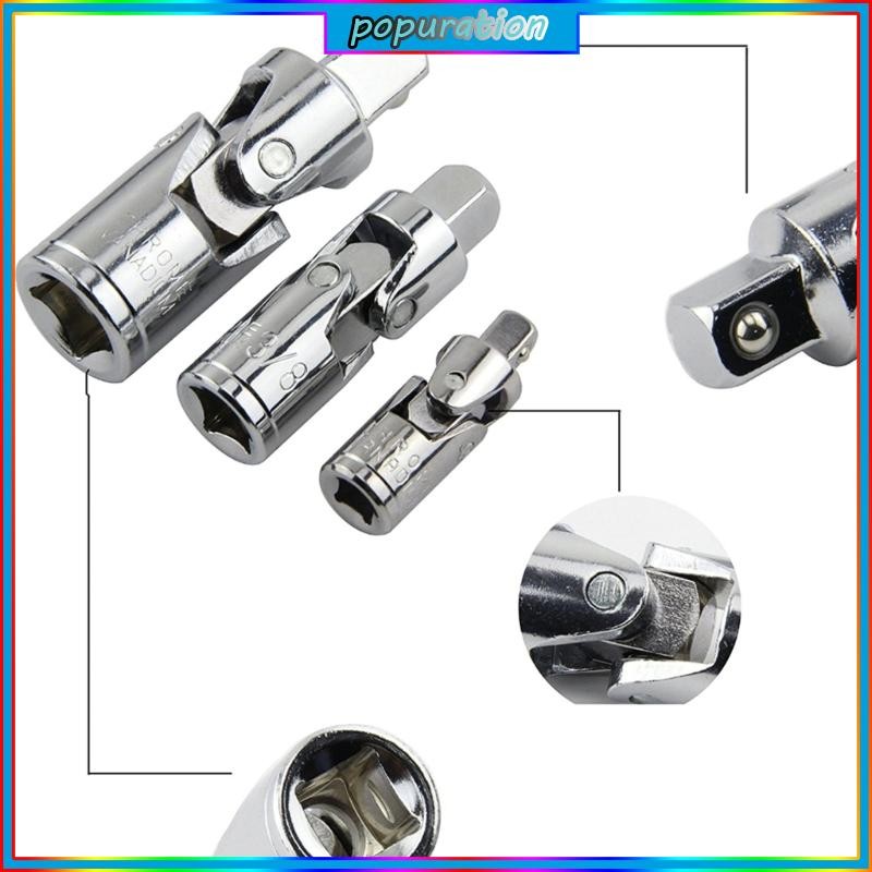 POP Impact Universal Joint Socket Swivel Set 1 4 3 8 1 2 Drive Joint ...