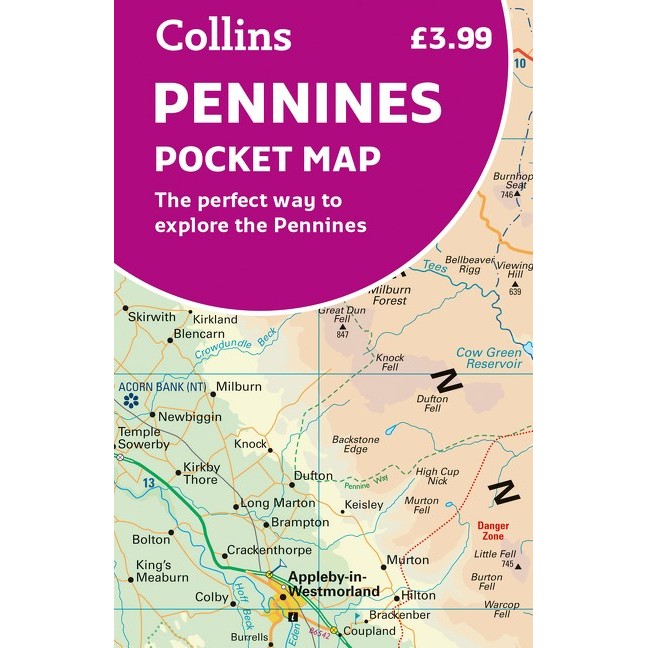 [English - 100% Original] - Pennines Pocket Map : The Perfect Way to ...