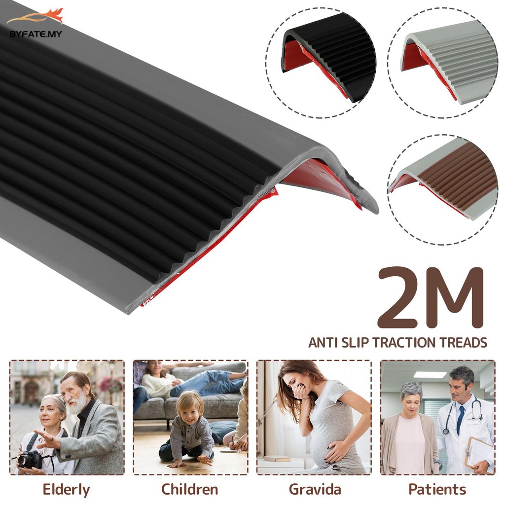 Stair Edge Protector L-Shape Step Edge Trim Strips Non-slip Stair Nose ...