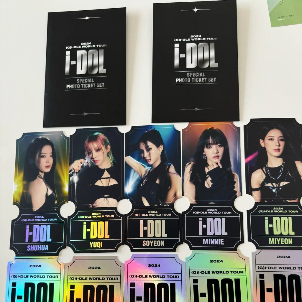 (G) I-DLE 2024 World Tour i-DOL CUBE POB OFFICIAL MD SPECIAL PHOTO TICKET SET | Shopee Malaysia