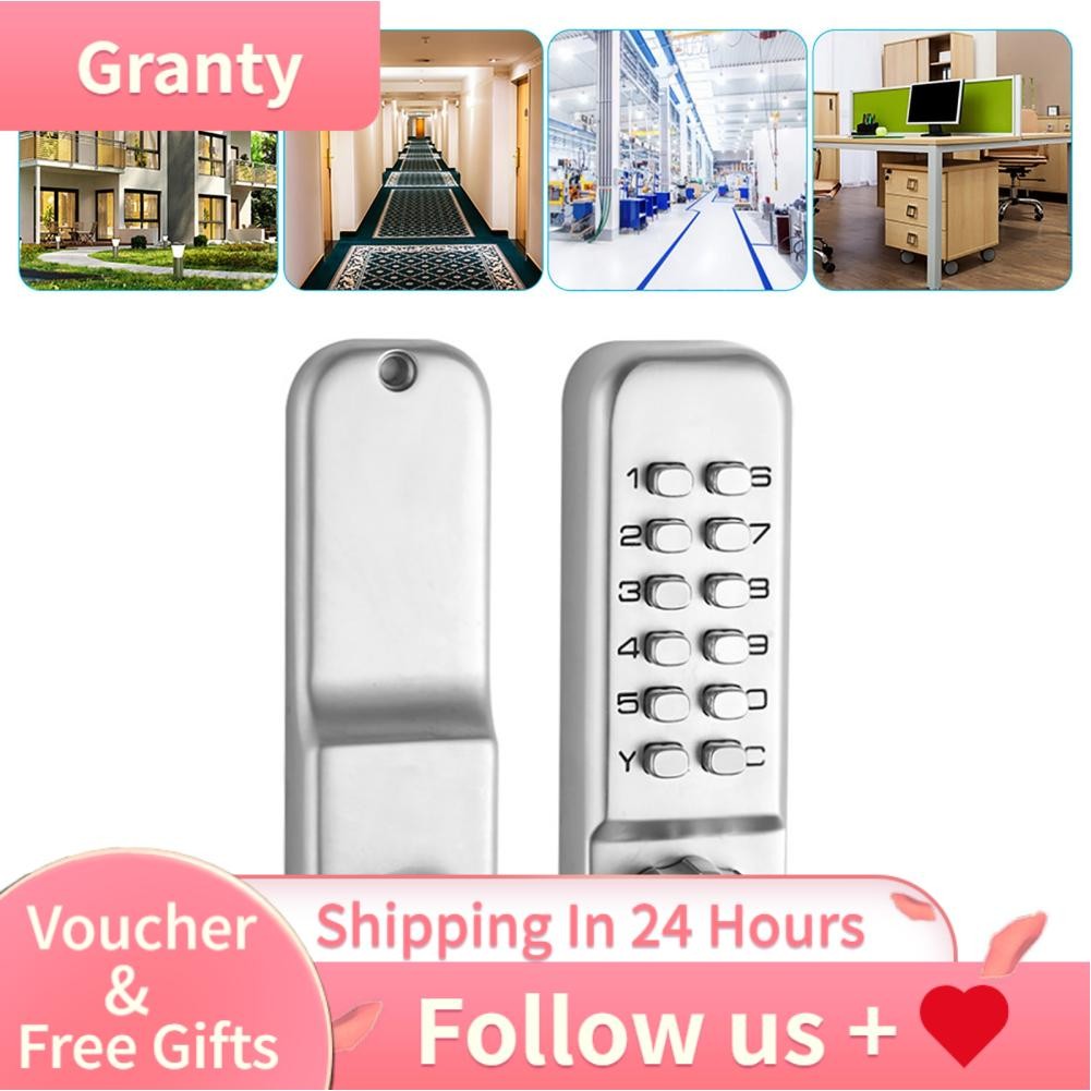 Granty Digital Door Lock Mechanical Keyless Entry Password Combination ...